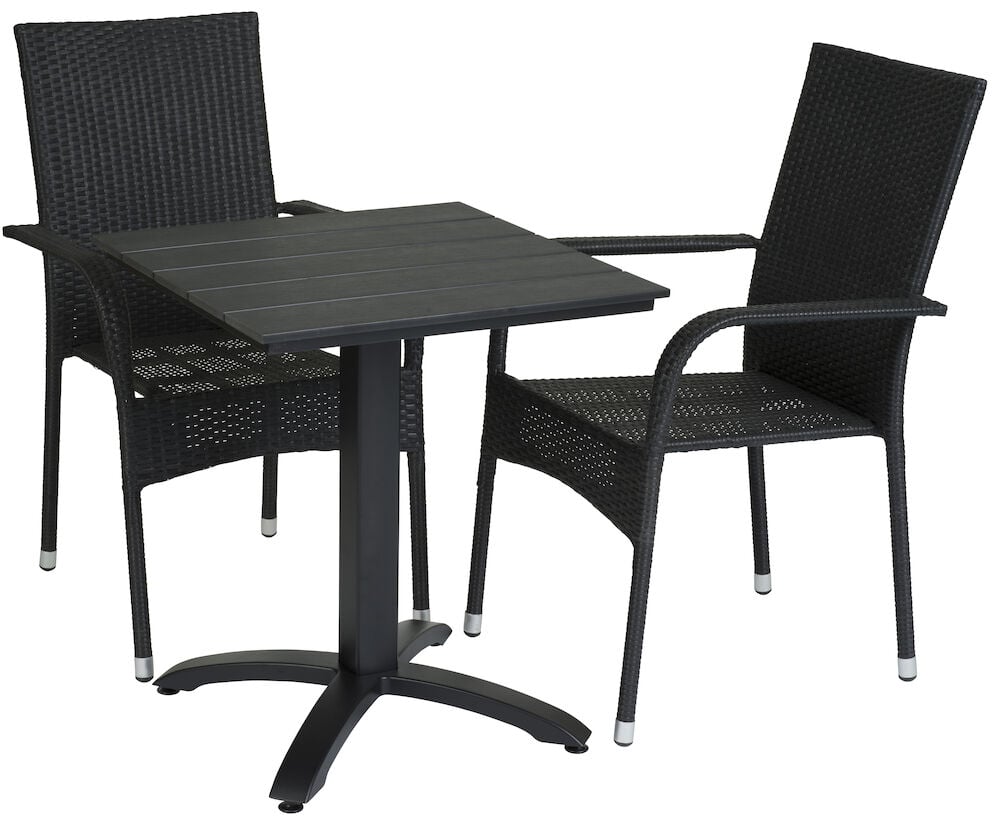 Kafébord Milano + 2 stoler Milano | Rusta.com