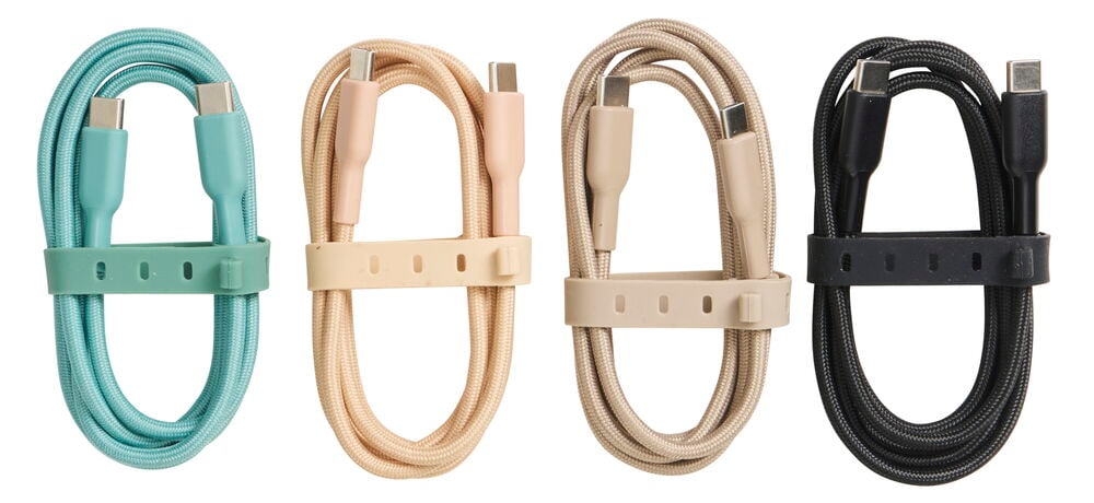 Laddningssladd USB-C - USB-C | Rusta.com