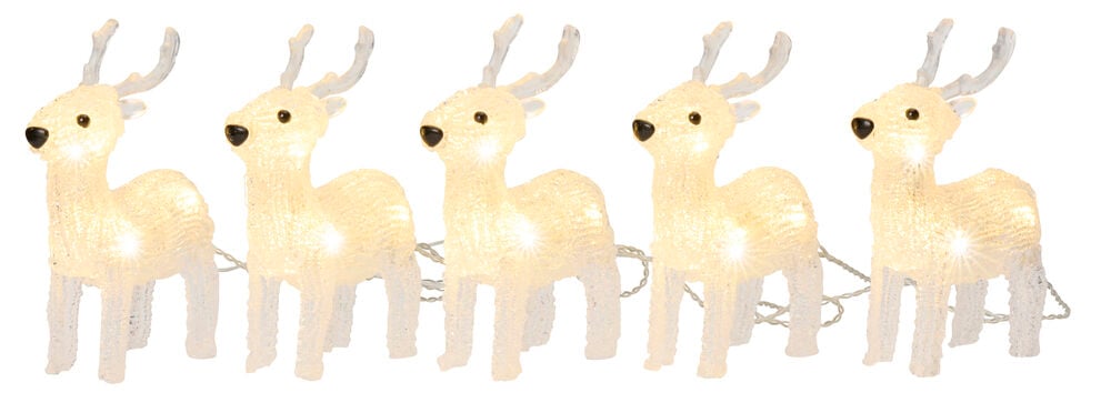 Dekorationsbelysning Reindeers | Rusta.com