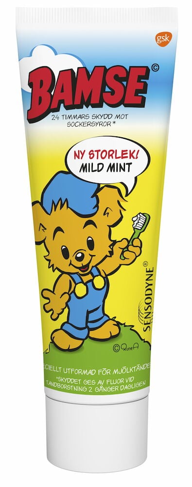 Tandkräm, barn Sensodyne Bamse | Rusta.com