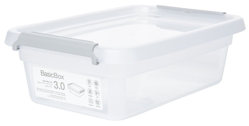Förvaringslåda med lock BasicBox | Rusta.com