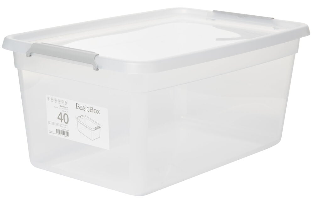 Förvaringslåda med lock BasicBox | Rusta.com