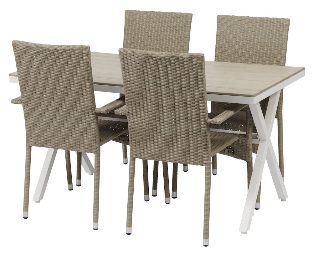 Bord Florens + 4 stoler Milano | Rusta.com