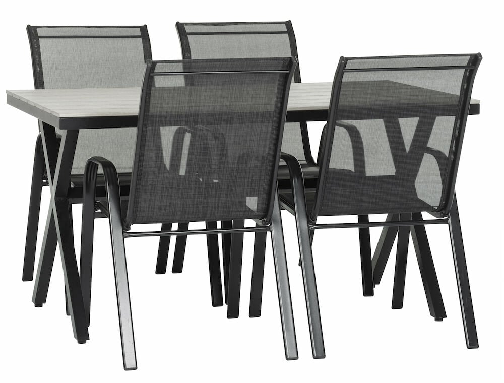 Bord Florens + 4 stoler Madrid | Rusta.com