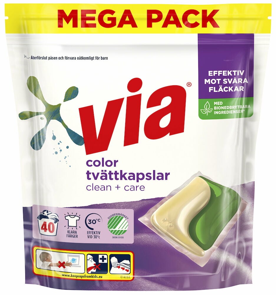 Tvättmedelskapslar Via | Rusta.com