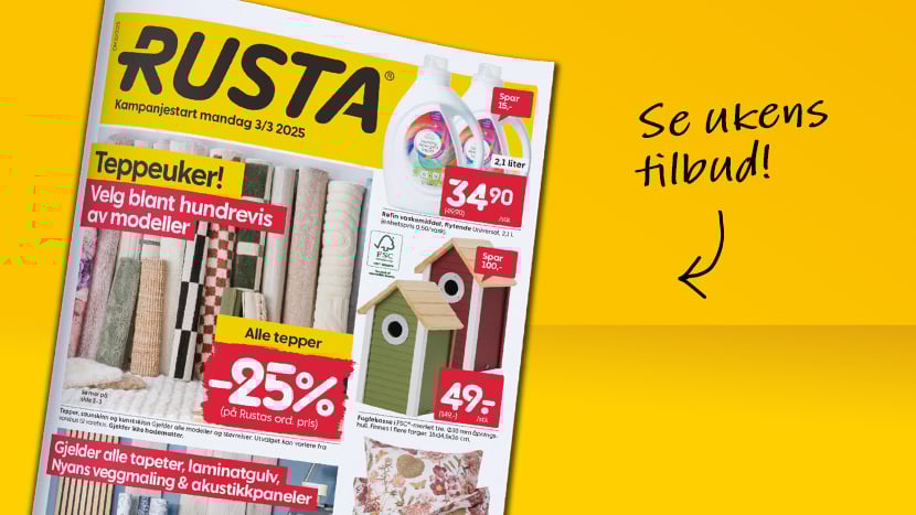 Rusta – Mye for pengene | Rusta.com