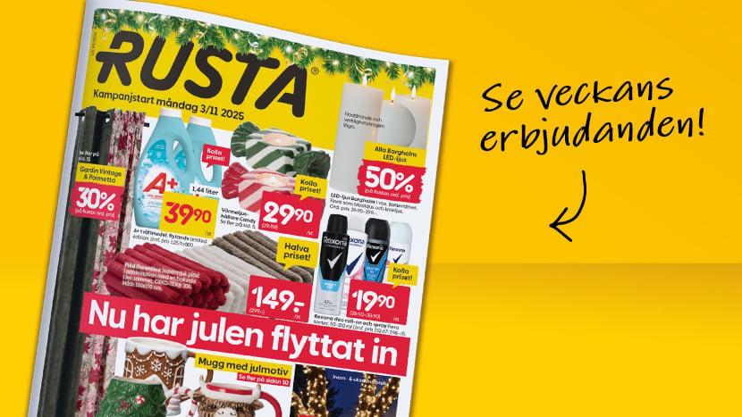 Rusta – Mycket för pengarna | Rusta.com